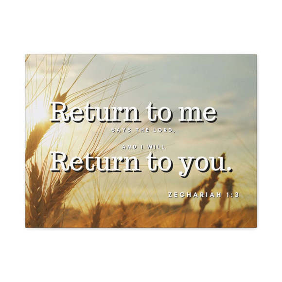 Express Your Love Gifts | Art | Scripture Sign Return To Me Zechariah 3 ...